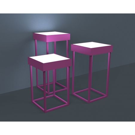 Ceolini | Set de podiums avec LED - Stèles & podiums