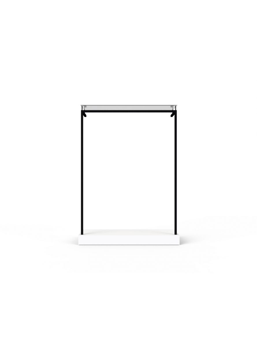 Portant avec support mural - Option LED | Portants | CEOLINI